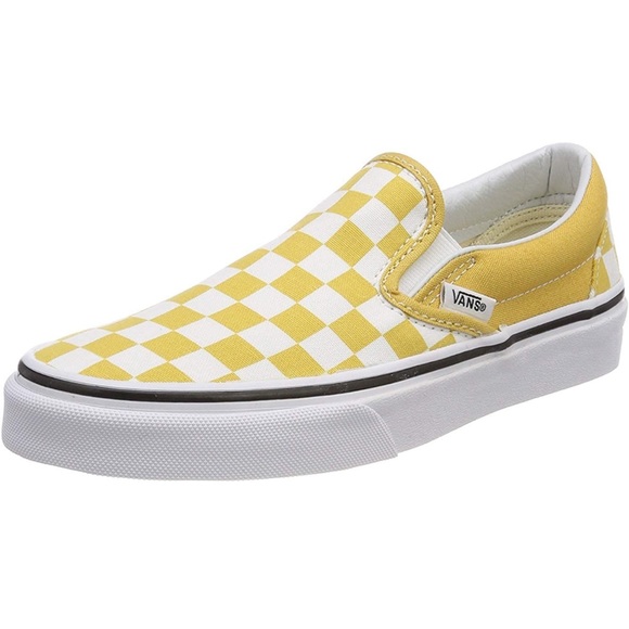 Vans | Shoes | Brand New Never Worn Vans Mustard Check Slip Ons | Poshmark